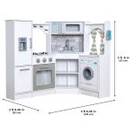 Ultimate Corner Play Kitchen with Lights Sounds White Children s Toy