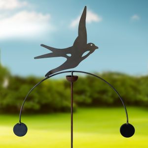 Swallow Wind Rocker Double Bare Metal/Ready to Rust - Steel - W54 x ...