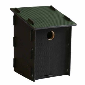 Eco Small Bird Box with 32mm Hole - Recycled LDPE Plastic/Wood - L17 x ...