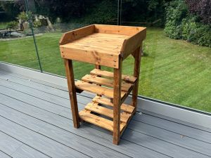 Deluxe Davenport Utility/Barbecue Regular Table - Timber - L50 x W54 x ...