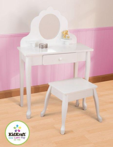 Medium Vanity and Stool by Kidkraft Children s Furniture